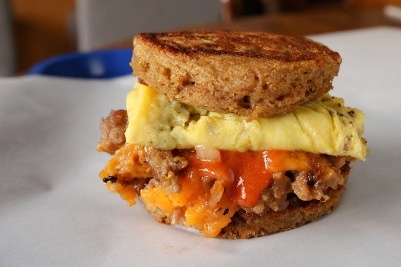 Peter Parker's maple chopped cheese on griddled wheatcakes | Printable ...